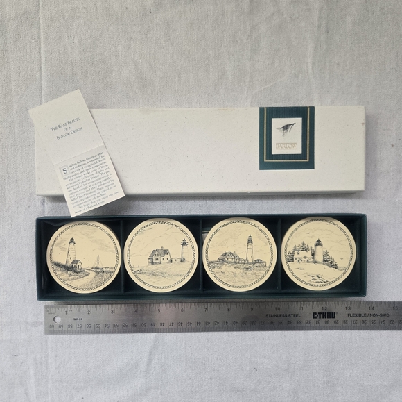 Barlow Design | Dining | Barlow Design Scenic Lighthouse Coaster Cream ...